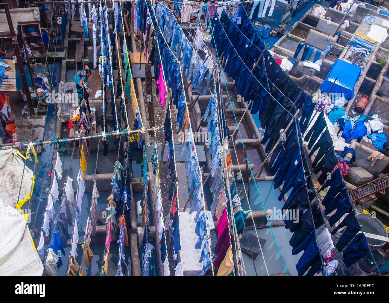 Dhobi Ghat in Mumbai India Stock Photo - Alamy