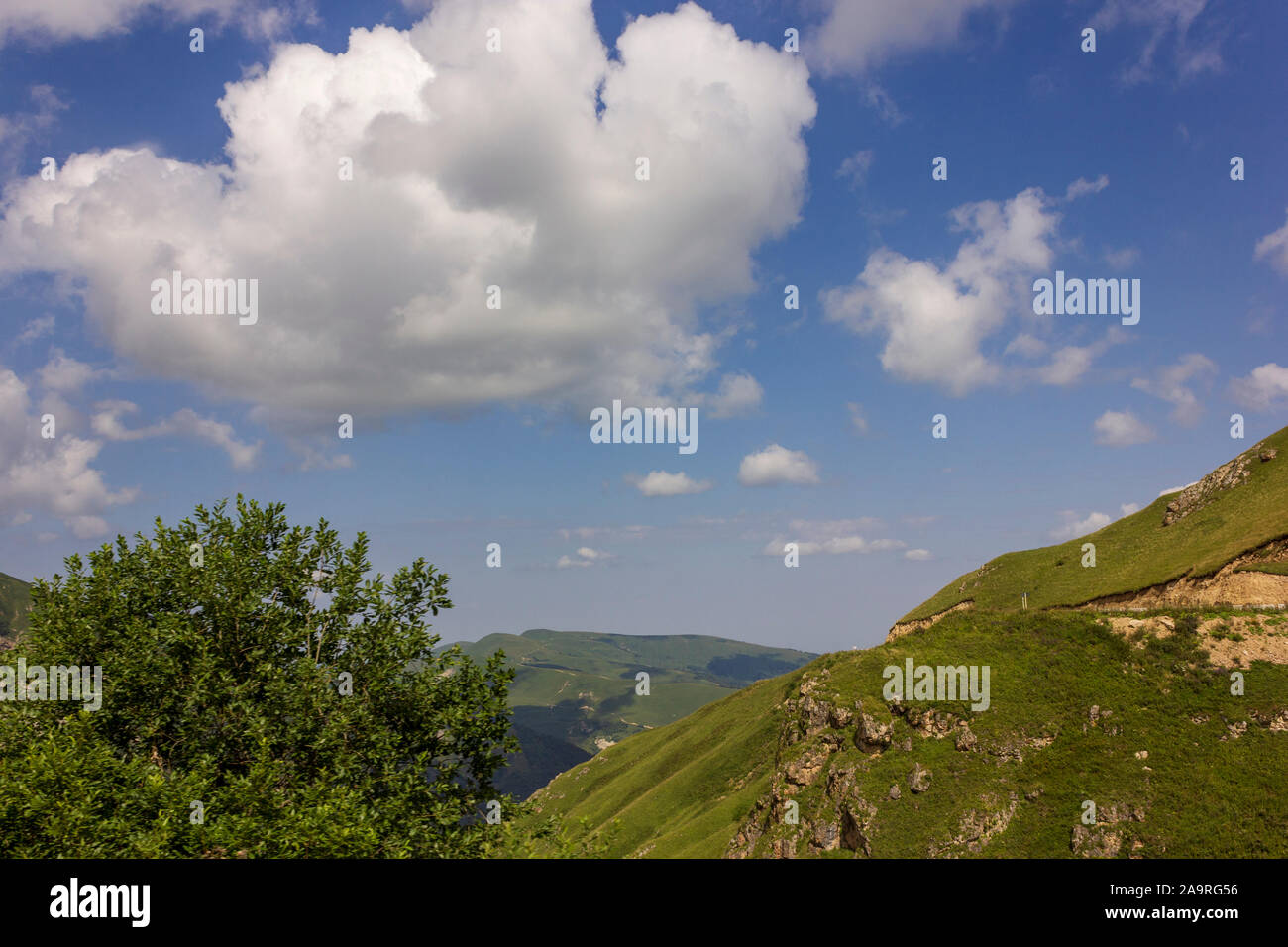 Russian region, Chechen Republic, Caucasus Mountains Stock Photo - Alamy