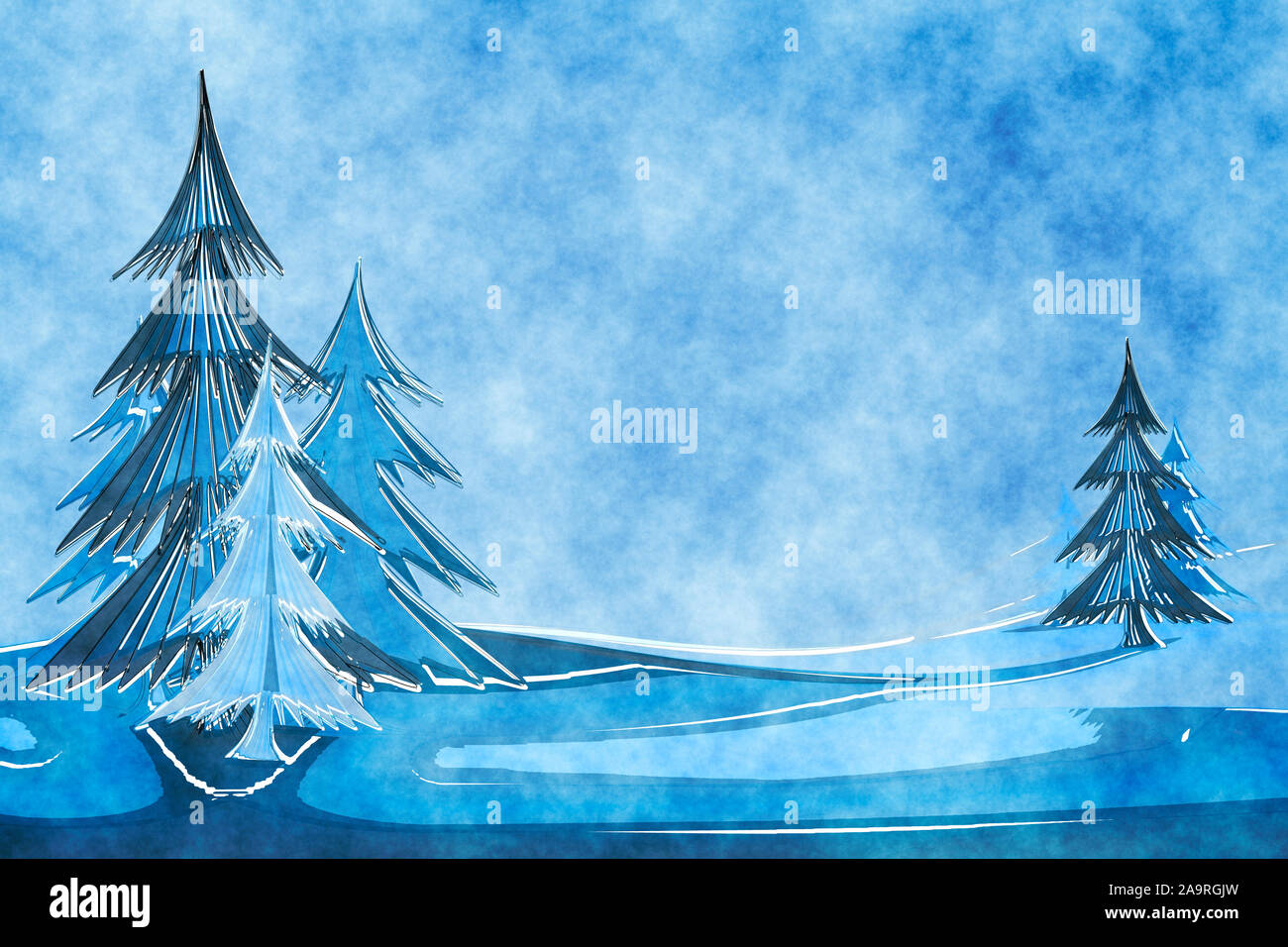 An image of a nice blue christmas background Stock Photo - Alamy