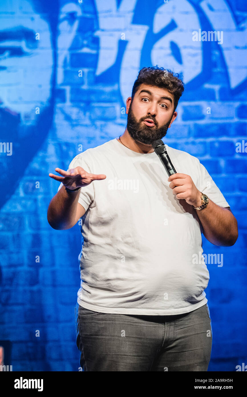 Bern, Switzerland. 16th Nov, 2019. The German comedian Faisal Kawusi ...