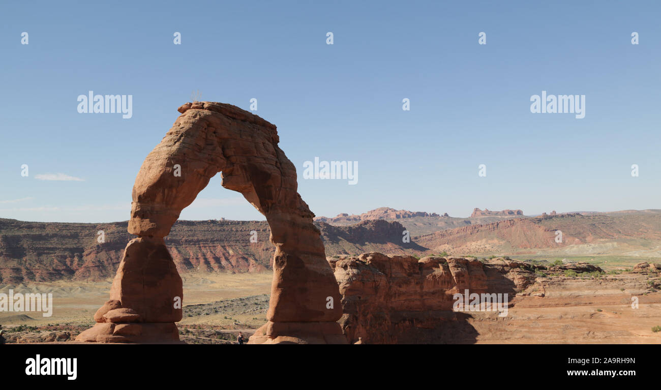 in USA inside the arches national park the beauty of amazing nature ...