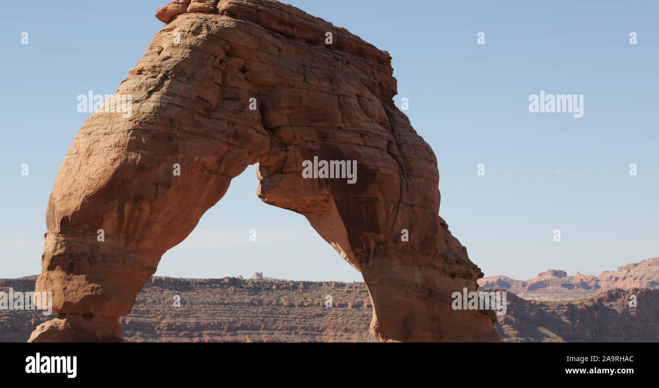 in USA inside the arches national park the beauty of amazing nature ...