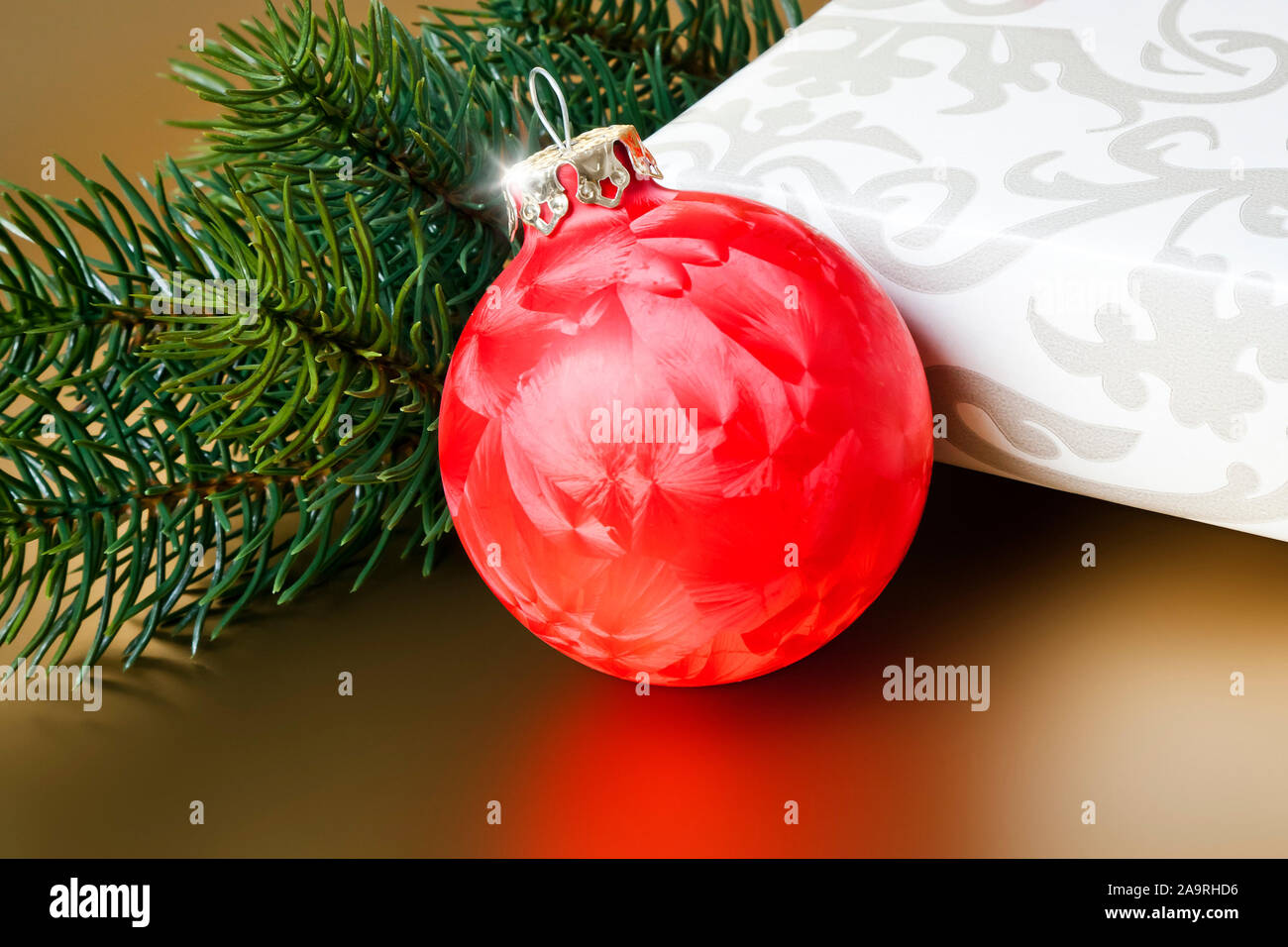 An image of a nice red christmas ball Stock Photo - Alamy