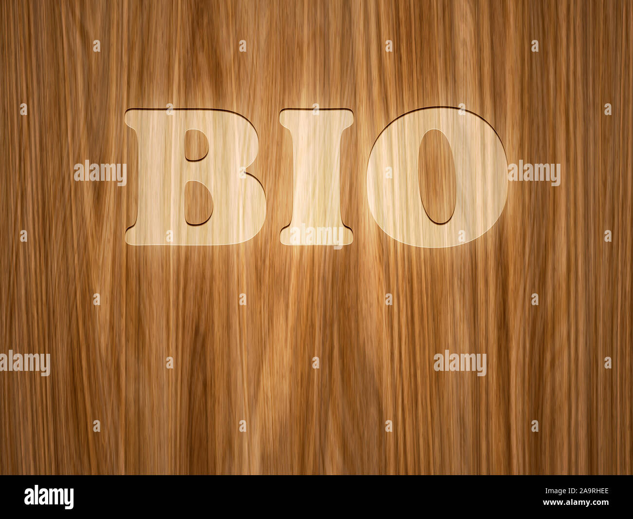 A beautiful wooden background with the word bio Stock Photo - Alamy