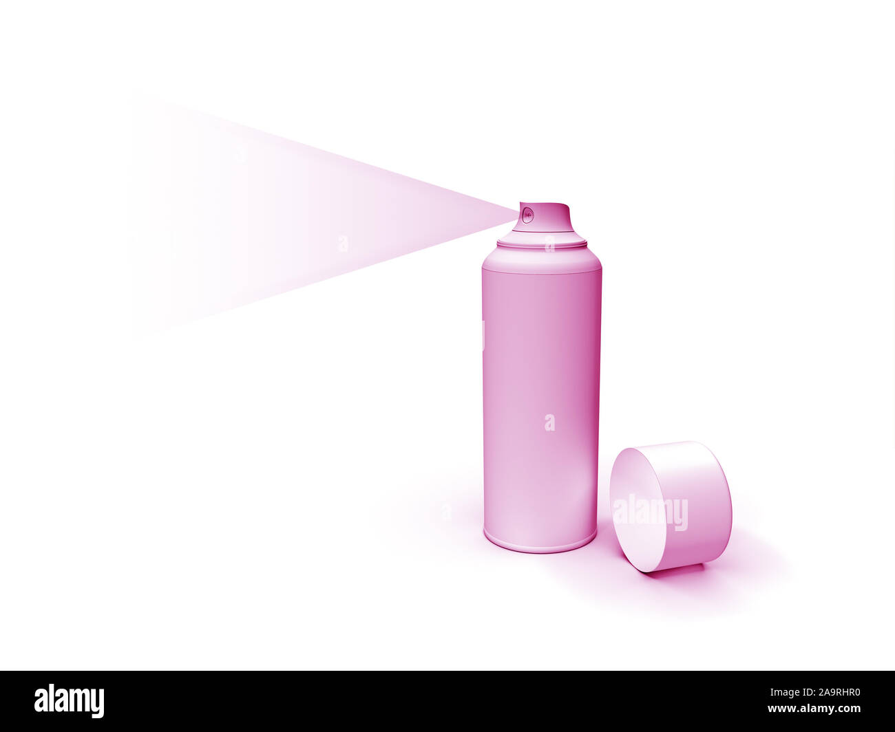 Color spray can white Cut Out Stock Images & Pictures - Alamy