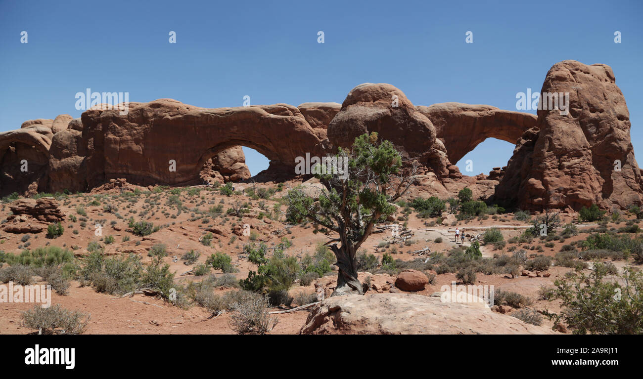 in USA inside the arches national park the beauty of amazing nature ...