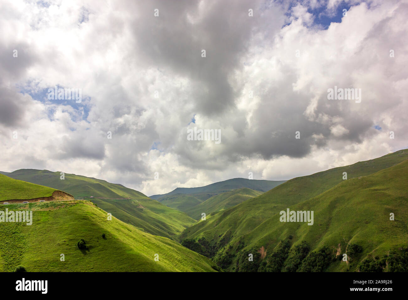 Russian region, Chechen Republic, Caucasus Mountains Stock Photo - Alamy