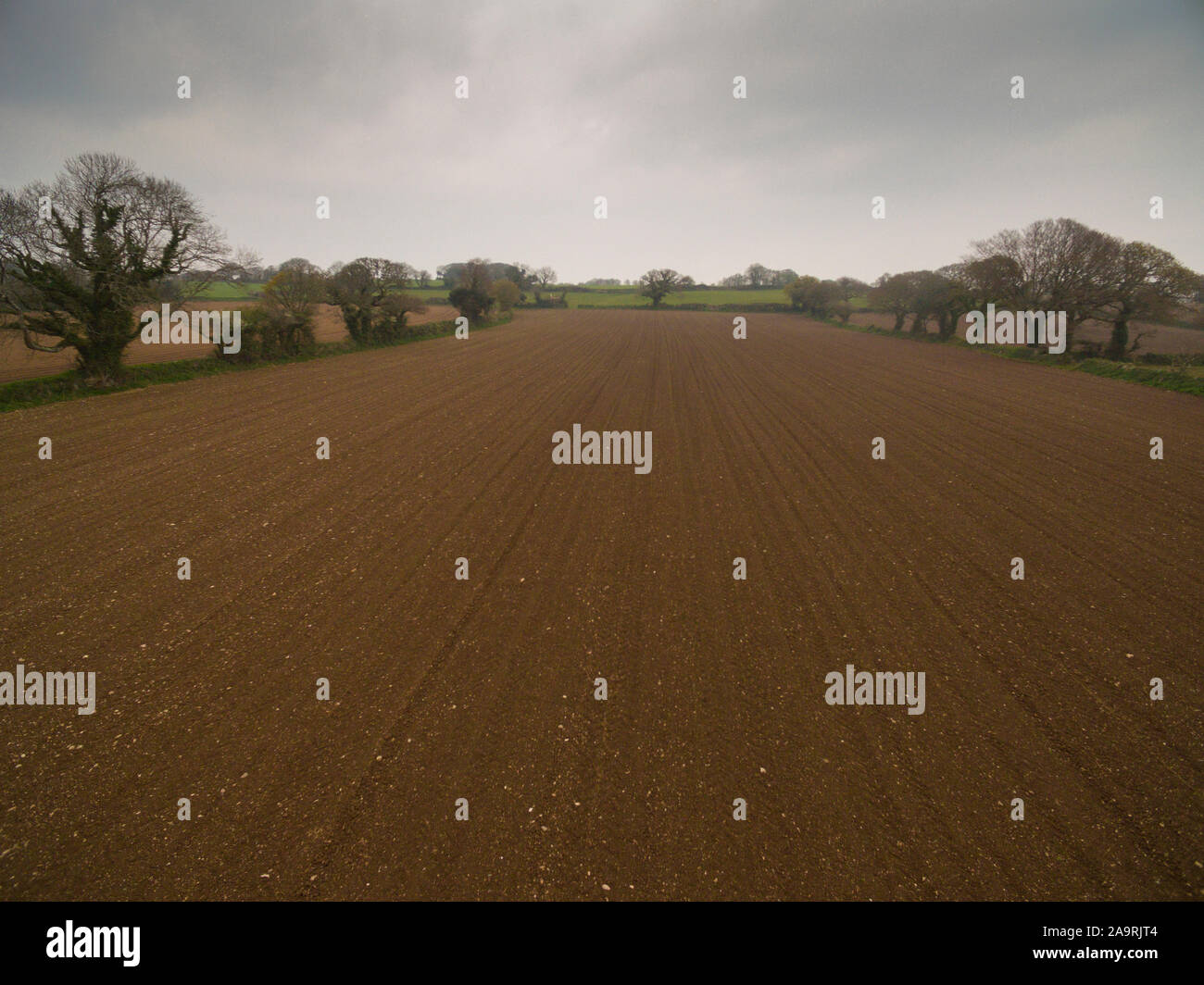 Aerial View Of Uk Farms And Agriculture High Resolution Stock ...