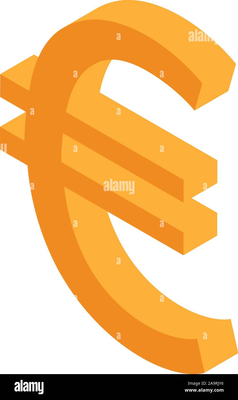 Euro money sign icon, isometric style Stock Vector Image & Art - Alamy