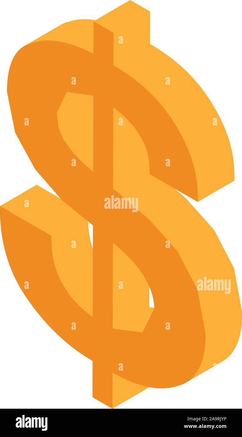 Dollar sign icon, isometric style Stock Vector Image & Art - Alamy
