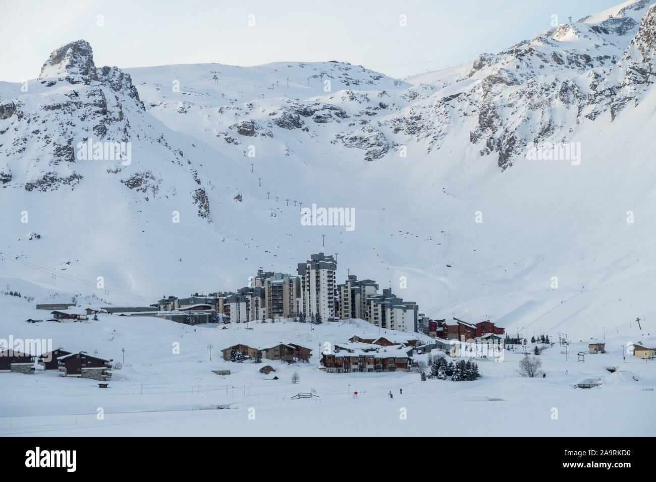 Tignes france snowy mountains hi-res stock photography and images - Alamy