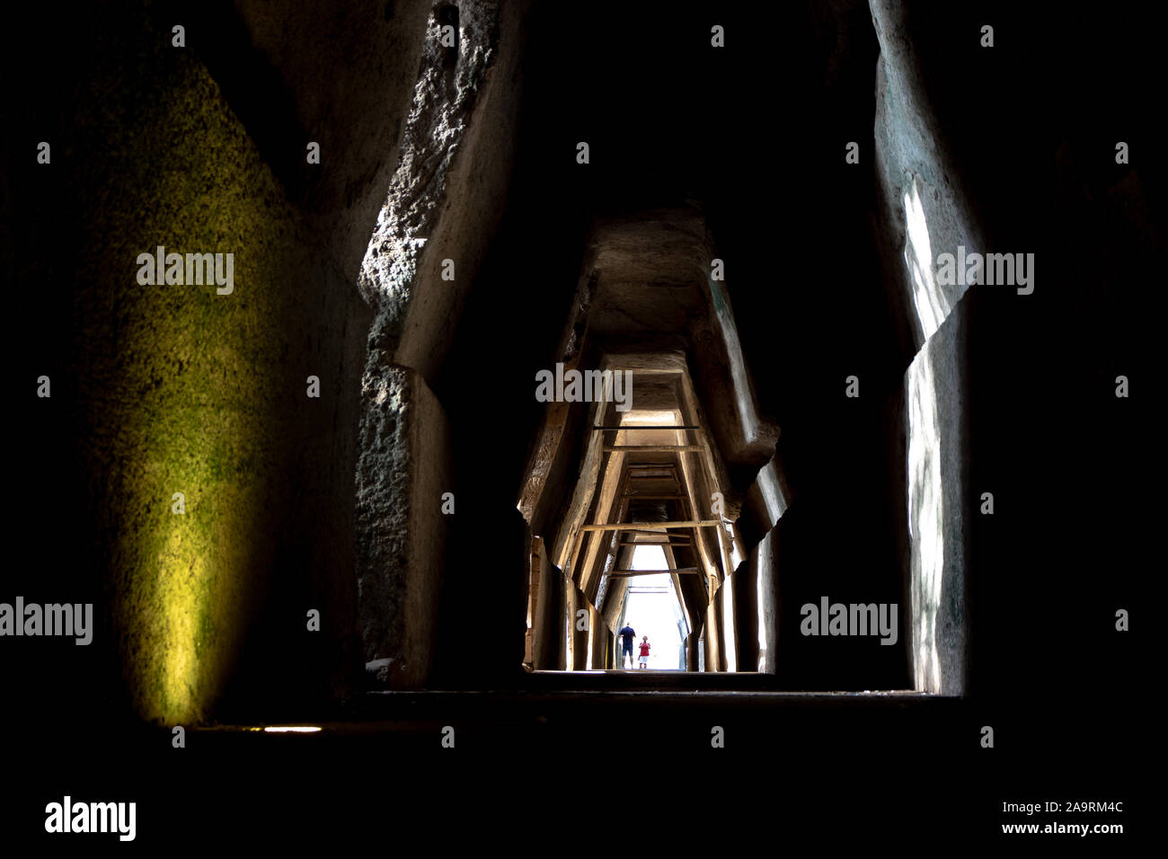 Bacoli, Naples. 20 September 2019. The entrance to the famous cave of ...