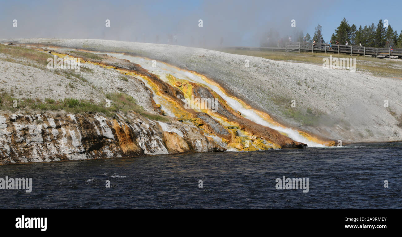 in USA inside the yellowstone national park the brauty of amazing ...