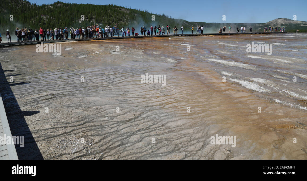 in USA inside the yellowstone national park the brauty of amazing ...