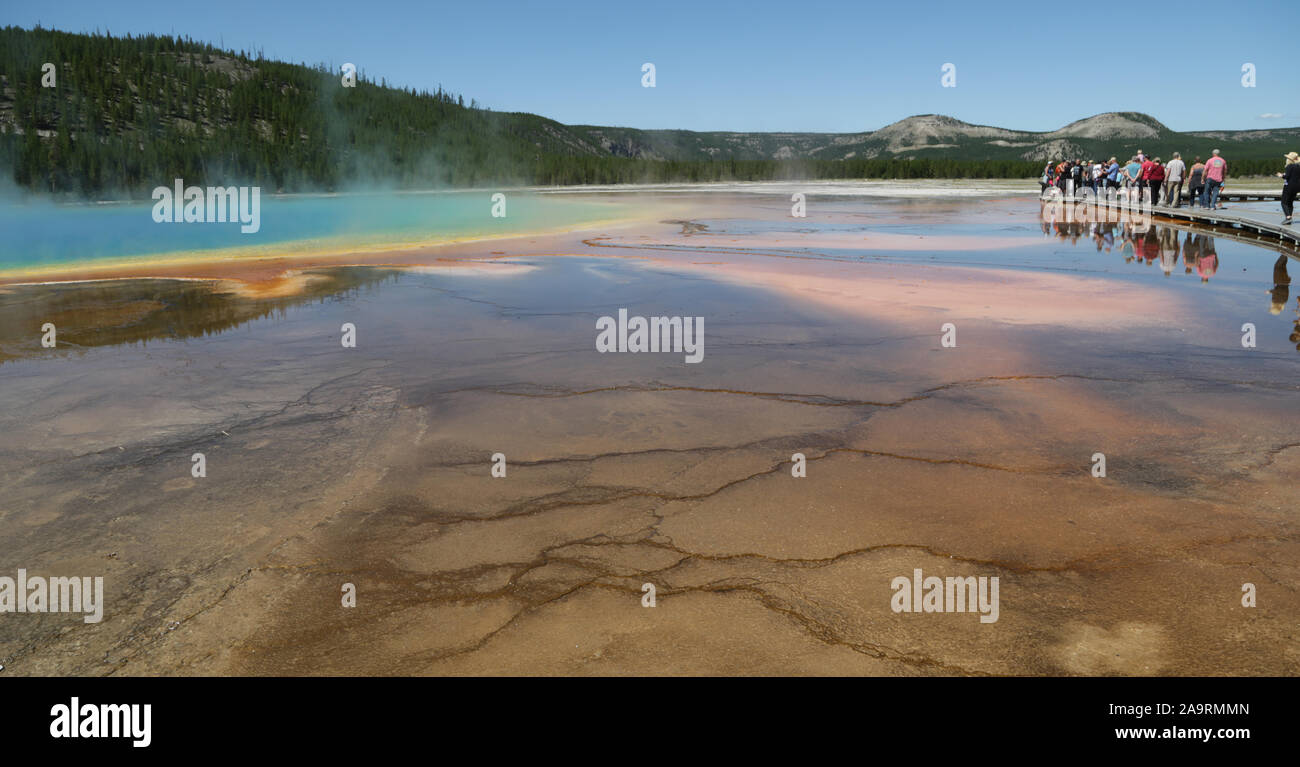 in USA inside the yellowstone national park the brauty of amazing ...