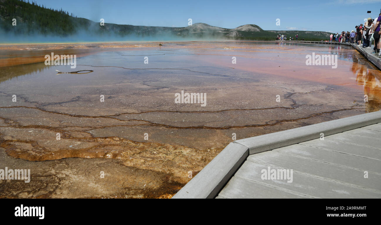 in USA inside the yellowstone national park the brauty of amazing ...