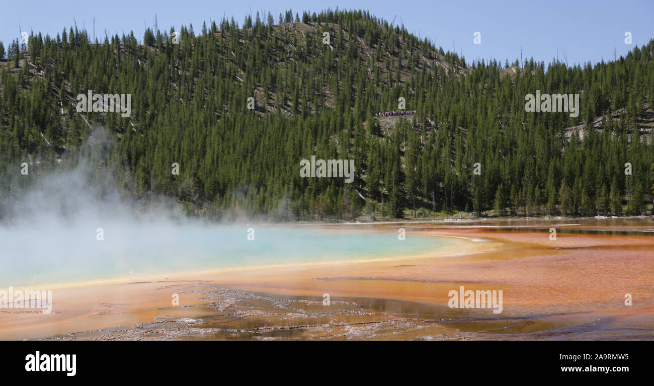in USA inside the yellowstone national park the brauty of amazing ...