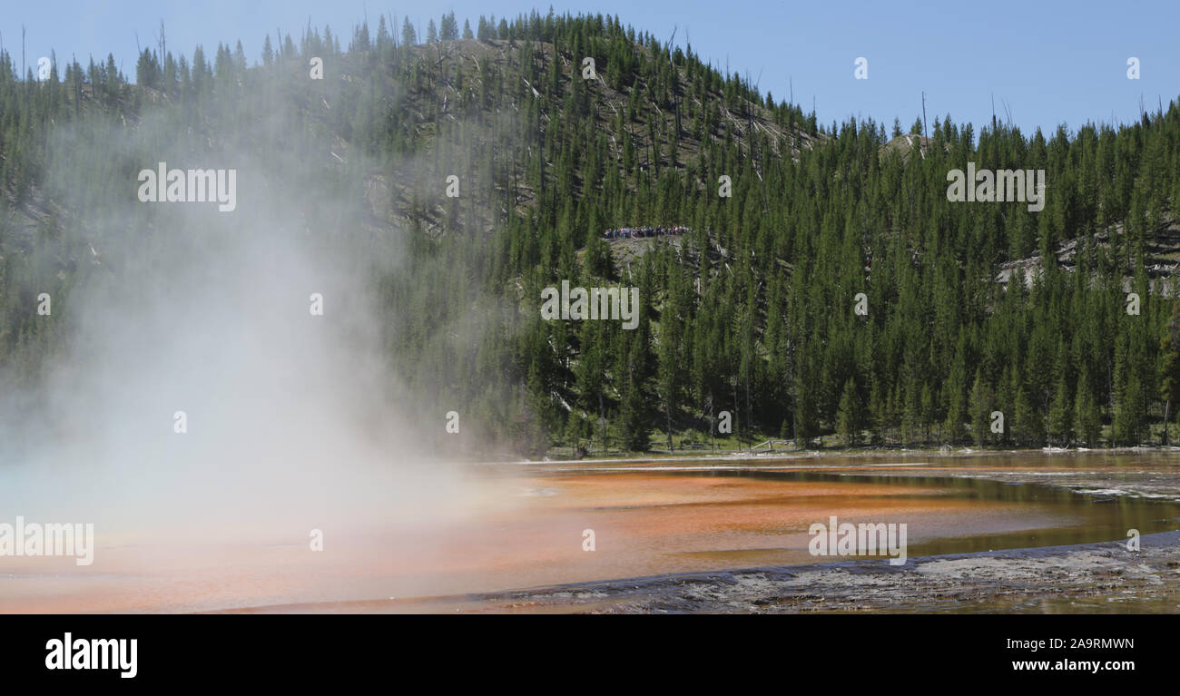 in USA inside the yellowstone national park the brauty of amazing ...