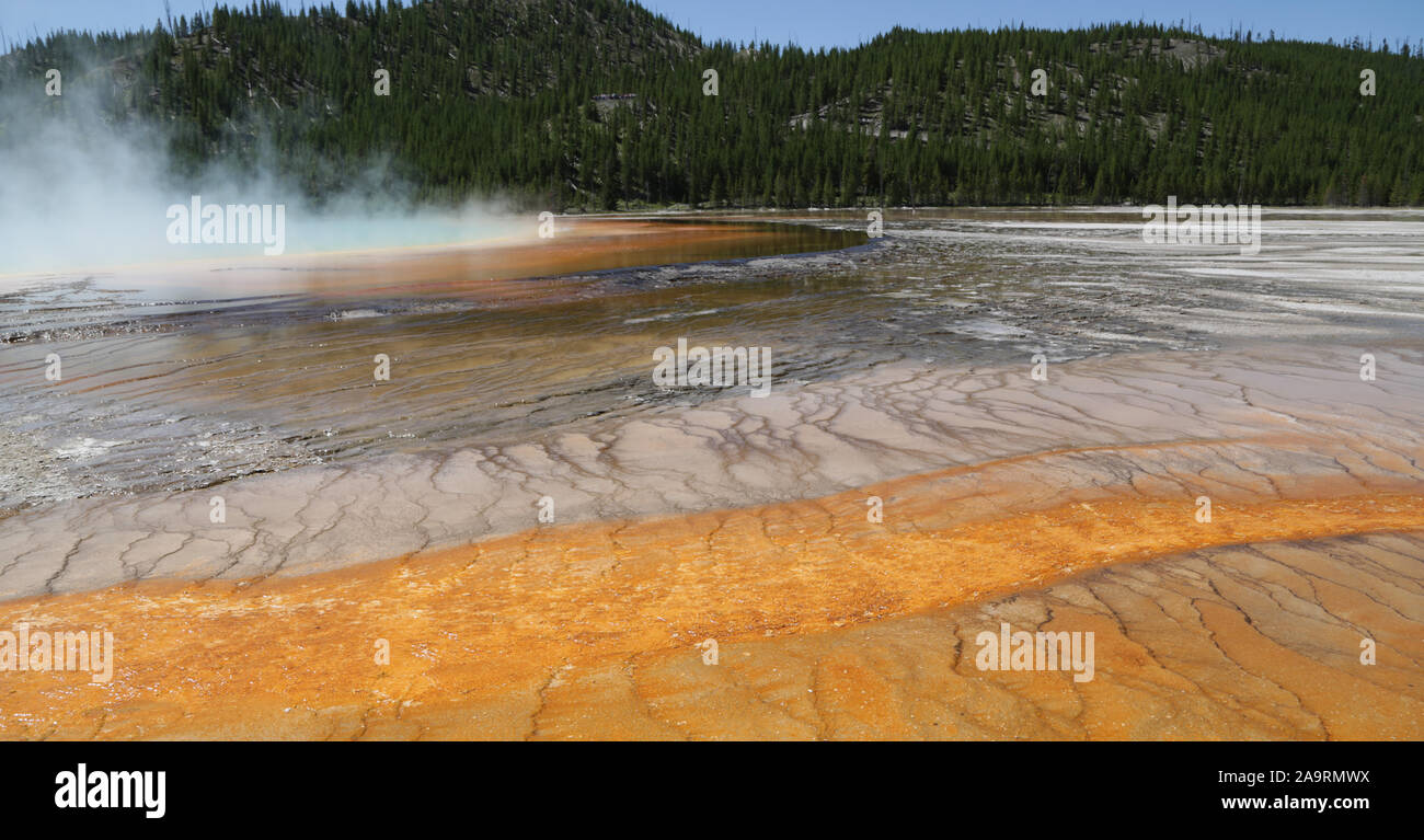 in USA inside the yellowstone national park the brauty of amazing ...