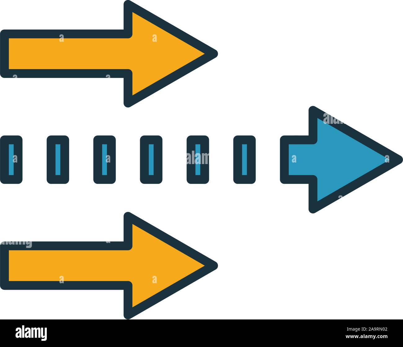 Right Leading icon. Simple element from productivity icons collection ...