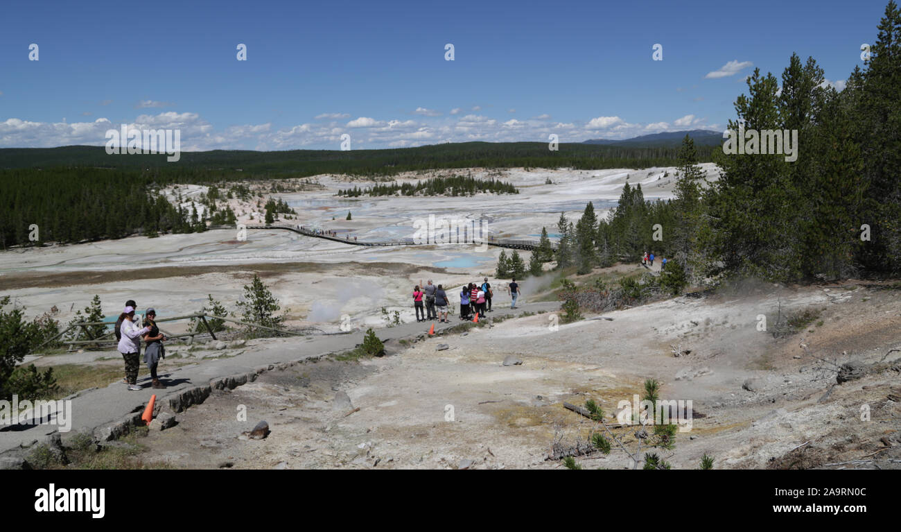 in USA inside the yellowstone national park the brauty of amazing ...