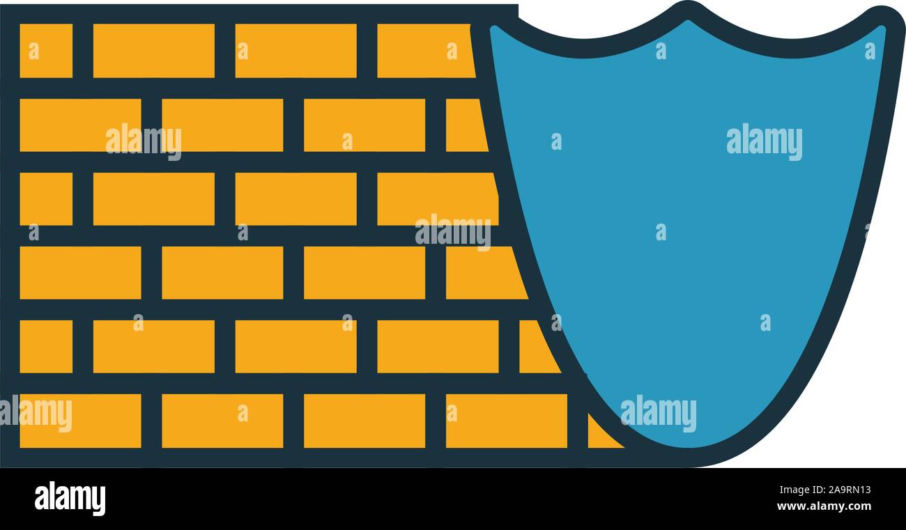 Firewall icon. Simple element from security icons collection. Creative ...