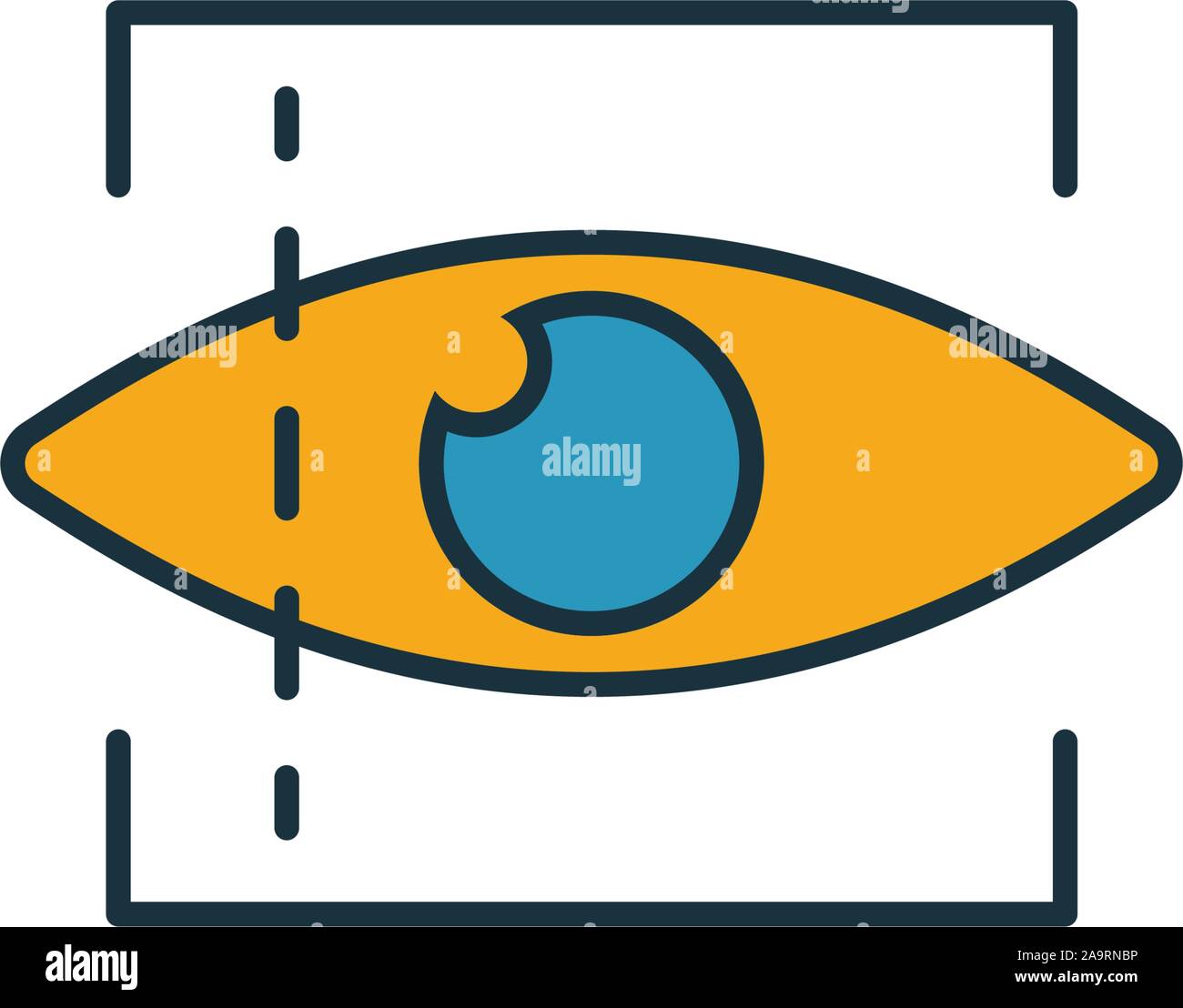 Retinal Recognition icon. Simple element from security icons collection ...