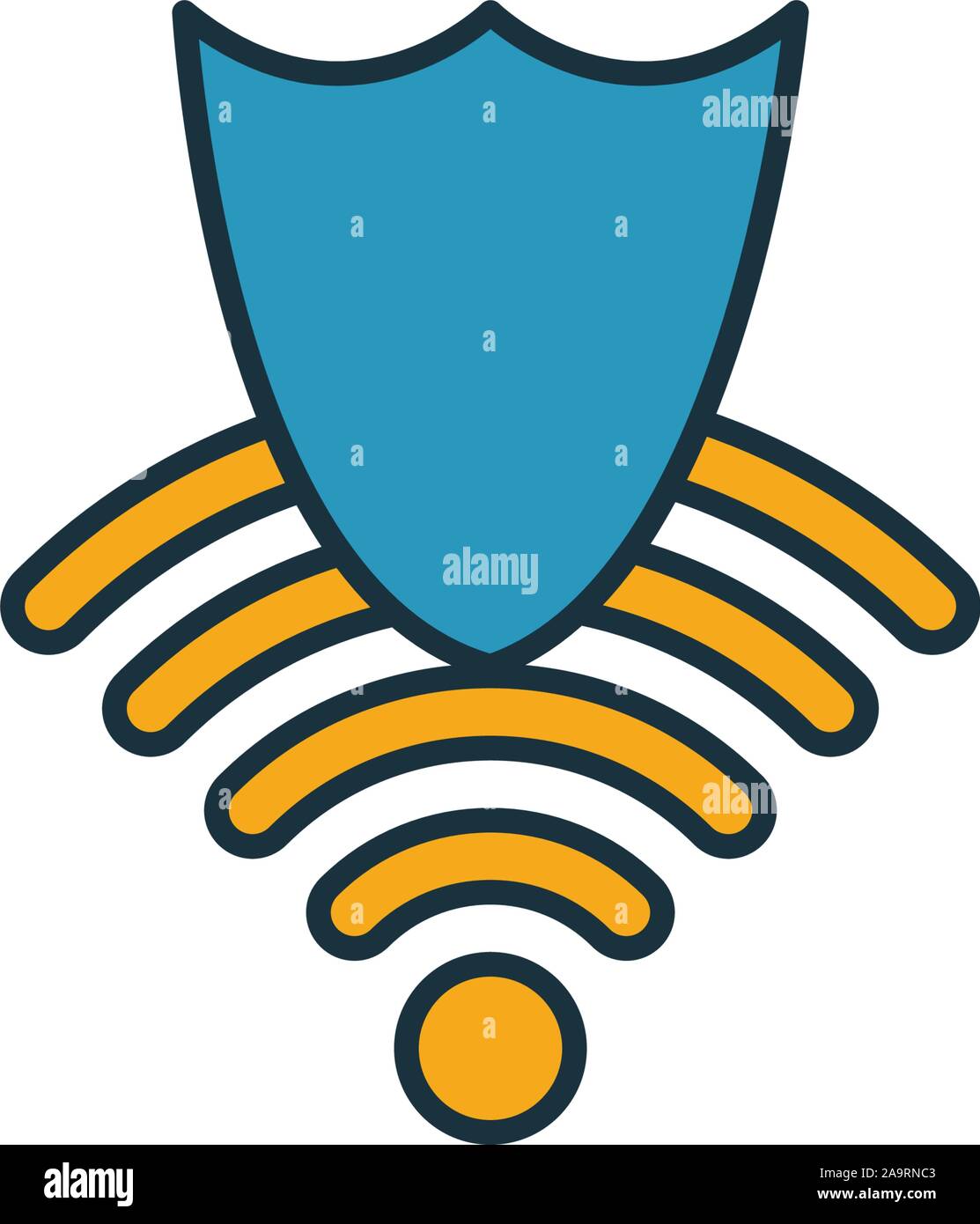 Wifi Security icon. Simple element from security icons collection ...