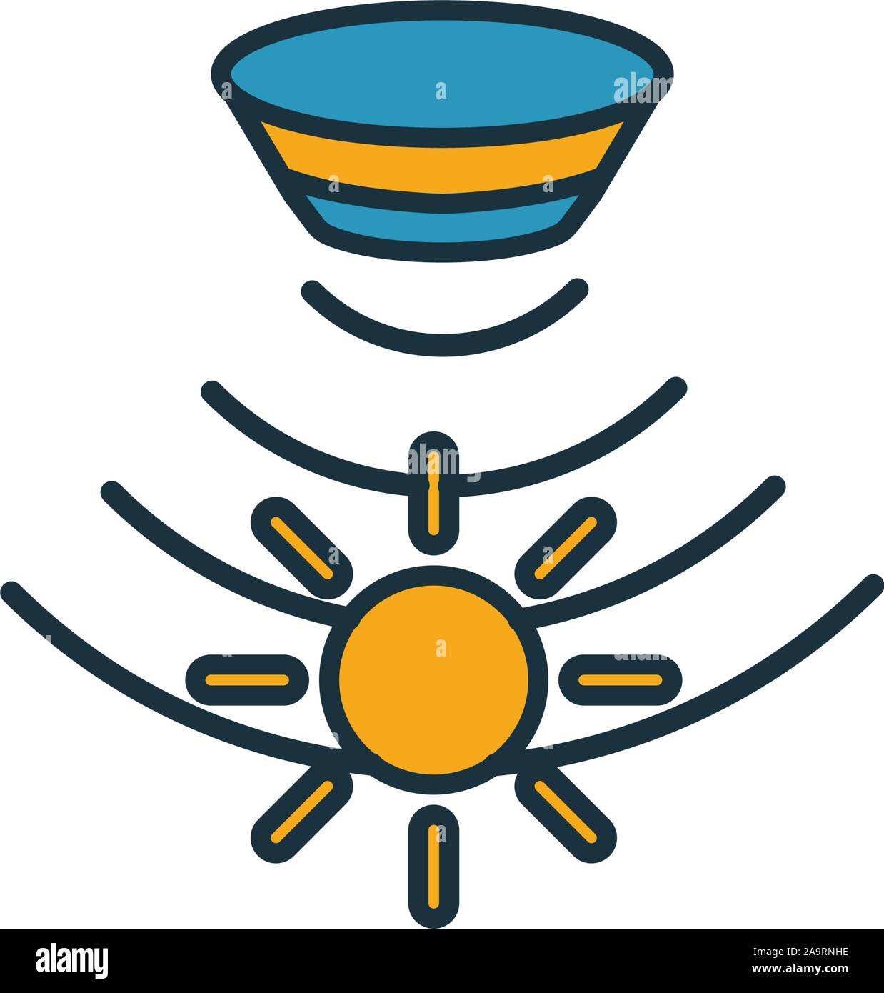 Ultrasonic Sensor Icon From Sensors Icons Collection Humidity Sensor