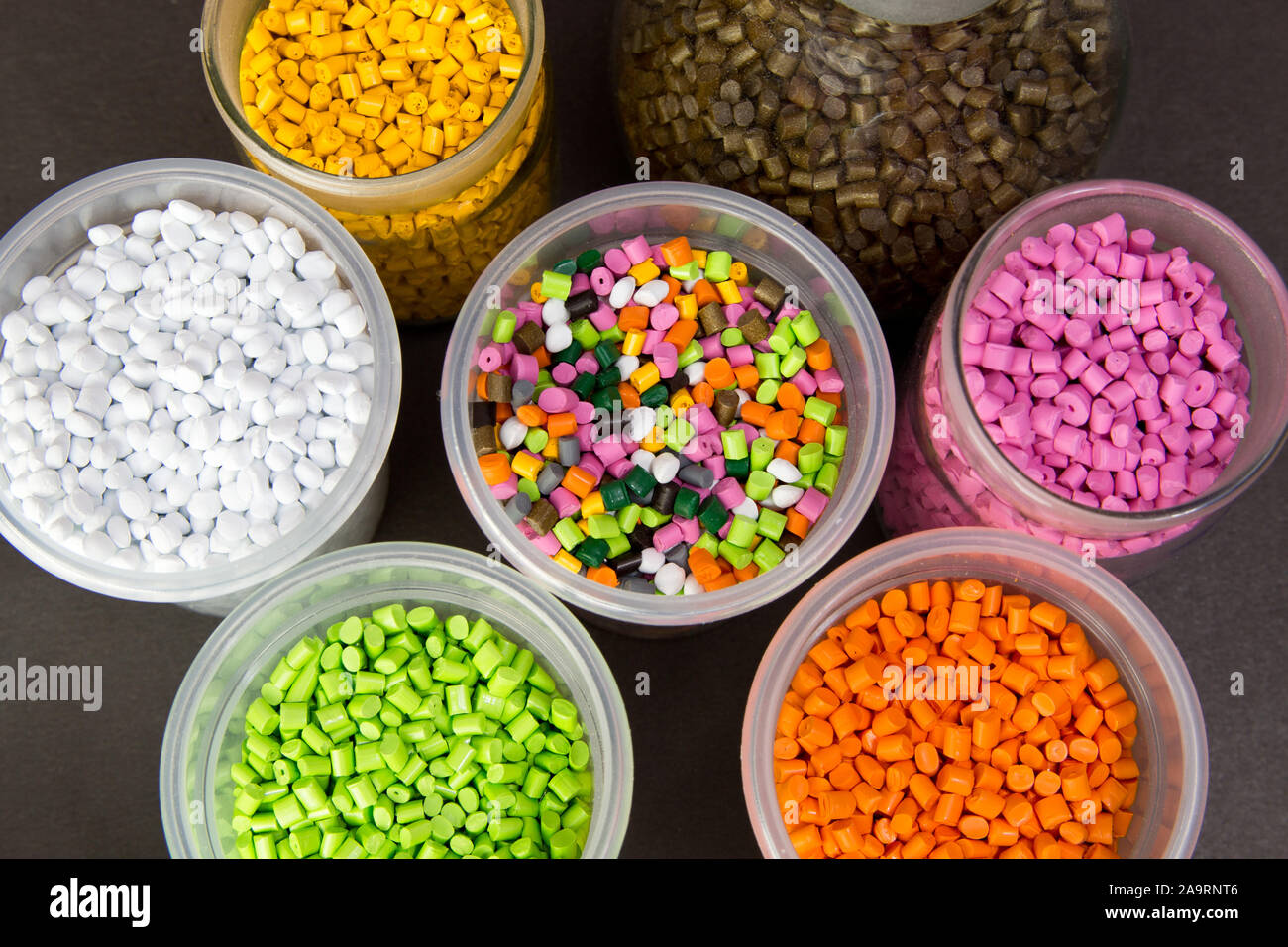 Plastic granules in measuring hi-res stock photography and images - Alamy