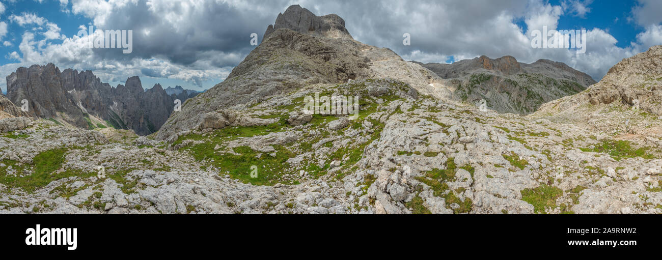 Endless views of jagged peaks and mountain ranges in the Italian ...