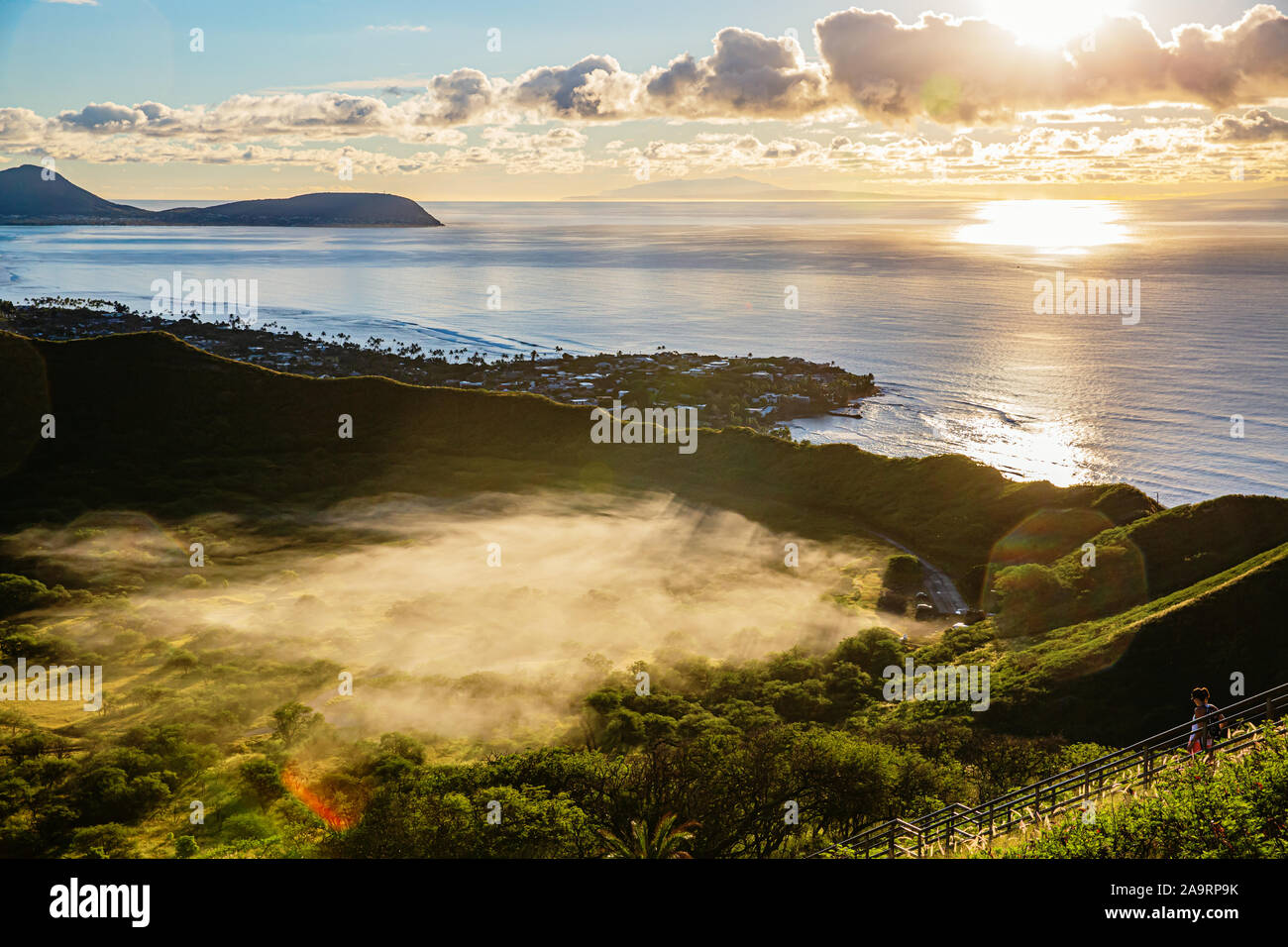 Aerial view diamond head crater hi-res stock photography and images - Alamy