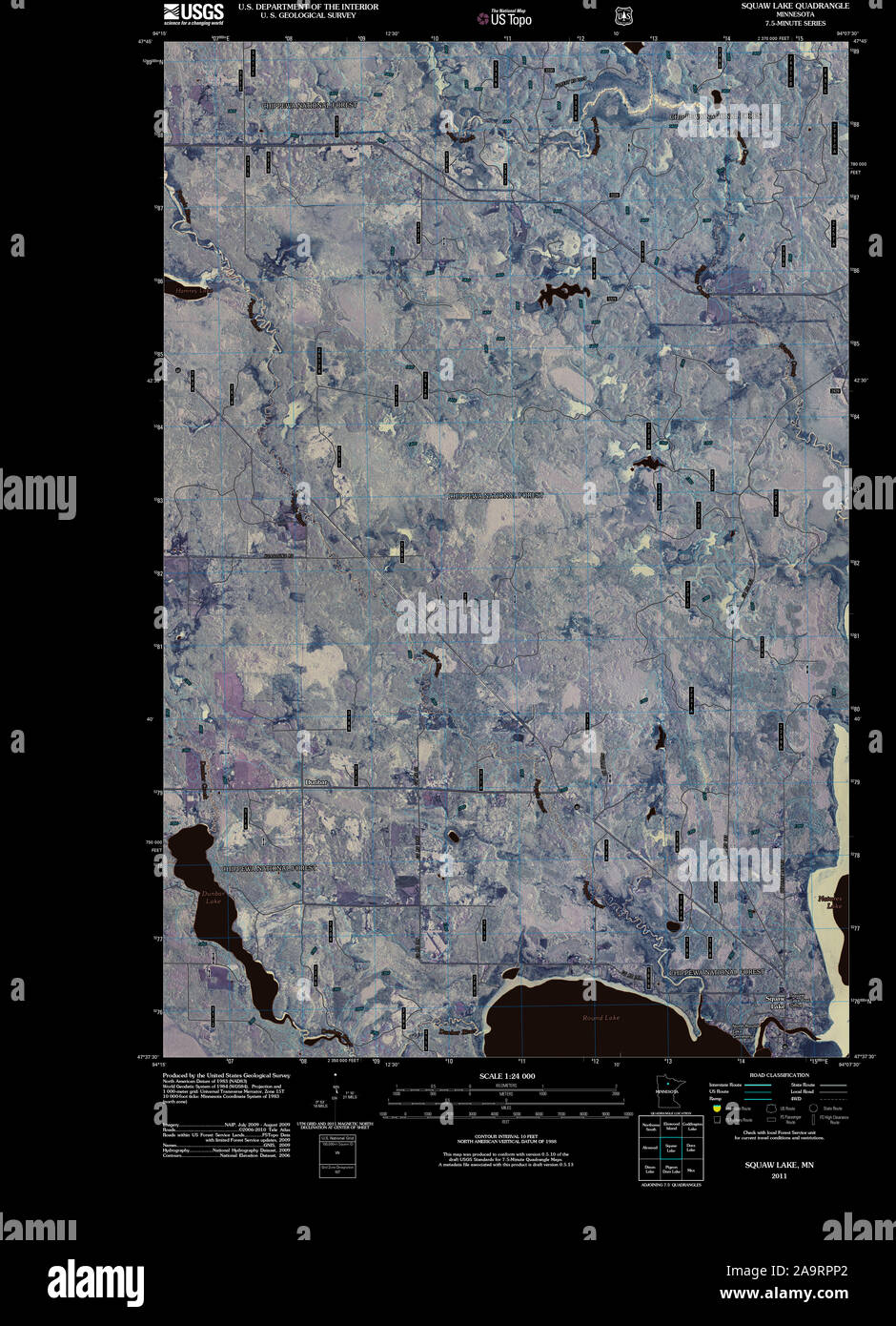 Squaw lake map hi-res stock photography and images - Alamy