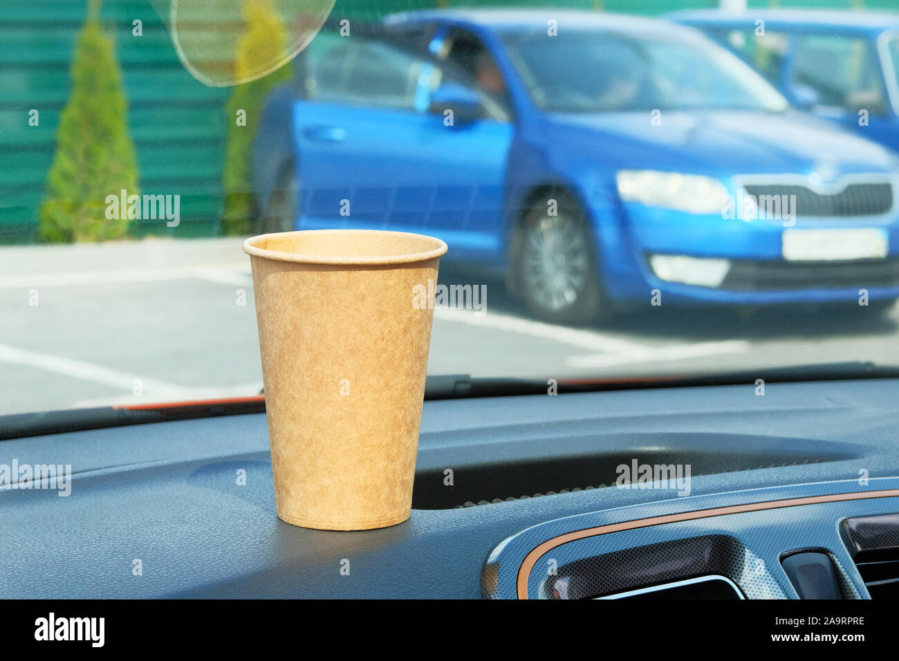 Tea in the car hi-res stock photography and images - Alamy