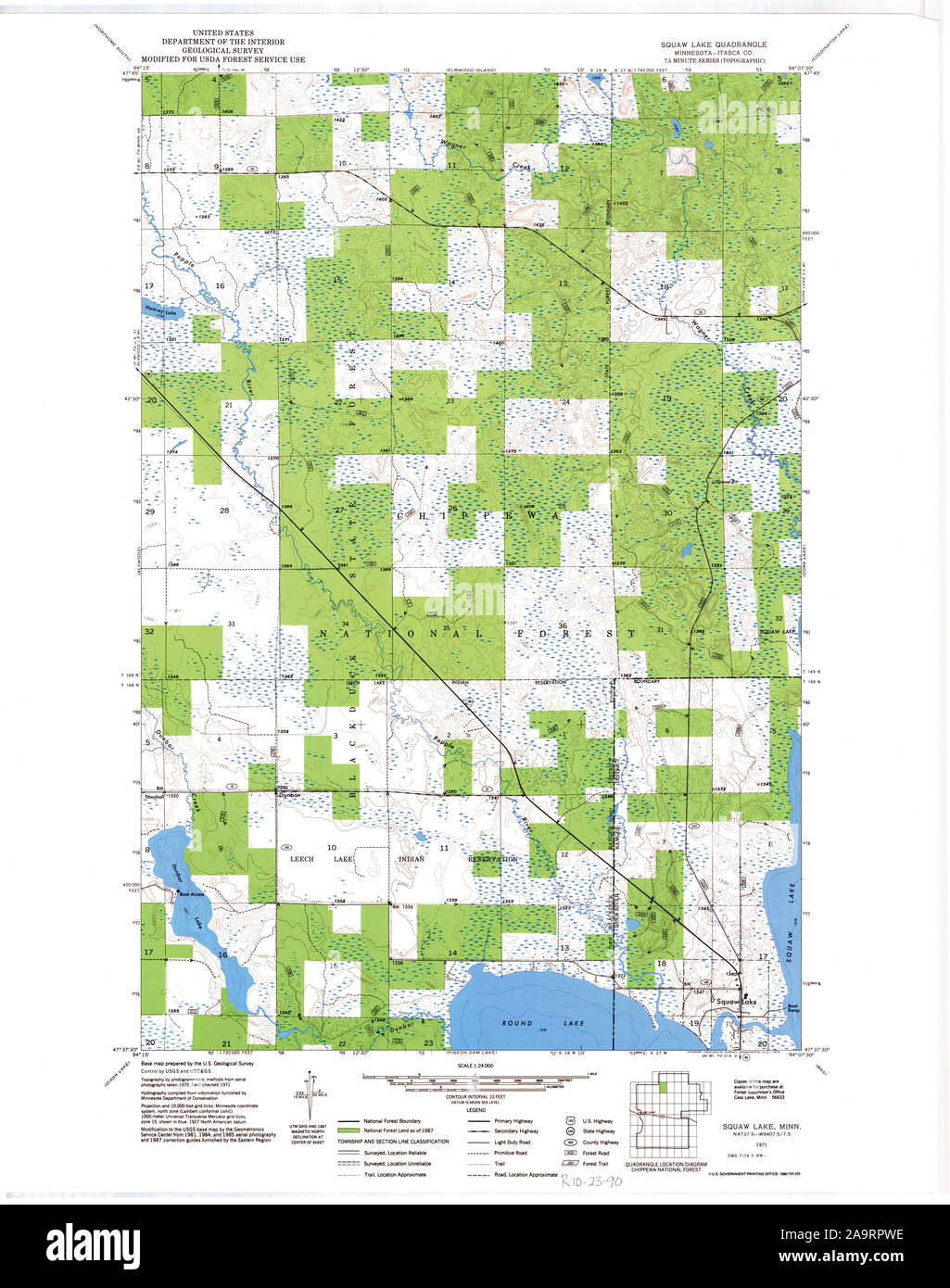 Squaw lake map hi-res stock photography and images - Alamy