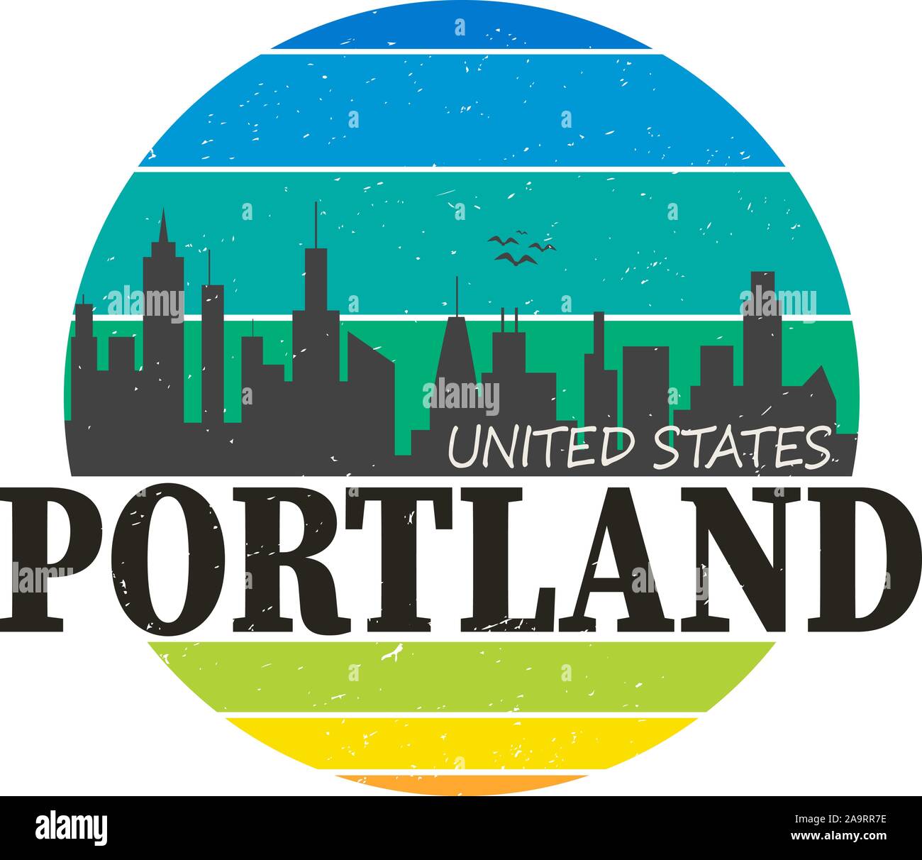 Portland oregon downtown building Stock Vector Images - Alamy