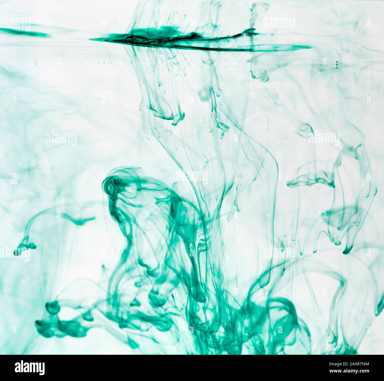 The colorful ink into the water while in motion, Abstract, background ...