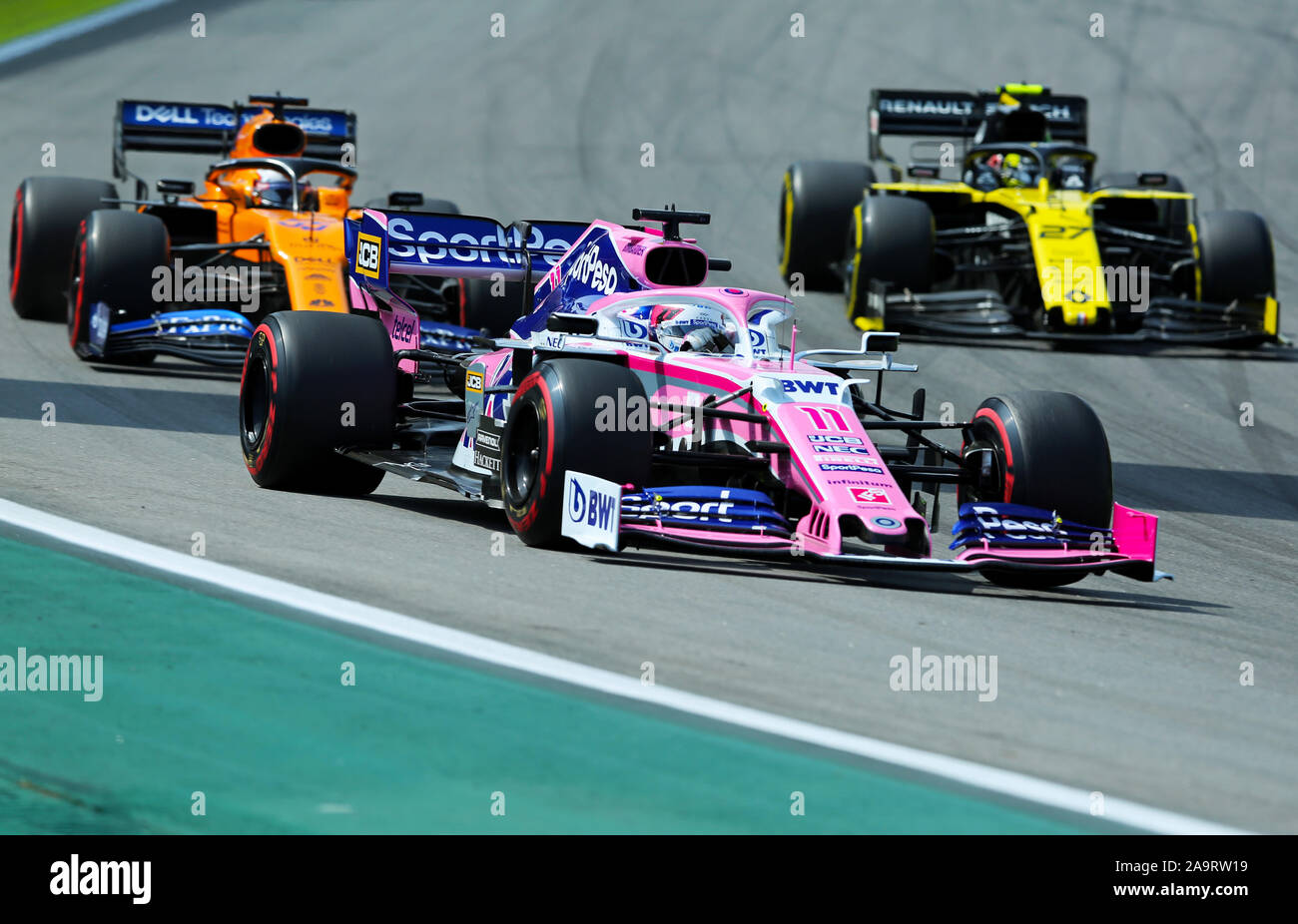 Racing point f1 team rp19 of sergio perez hi-res stock photography and ...