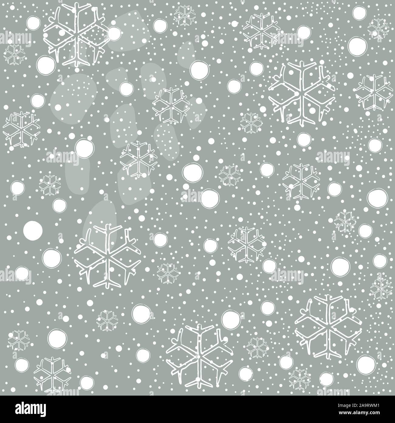 Snow falling in beautiful winter Stock Vector Images - Alamy