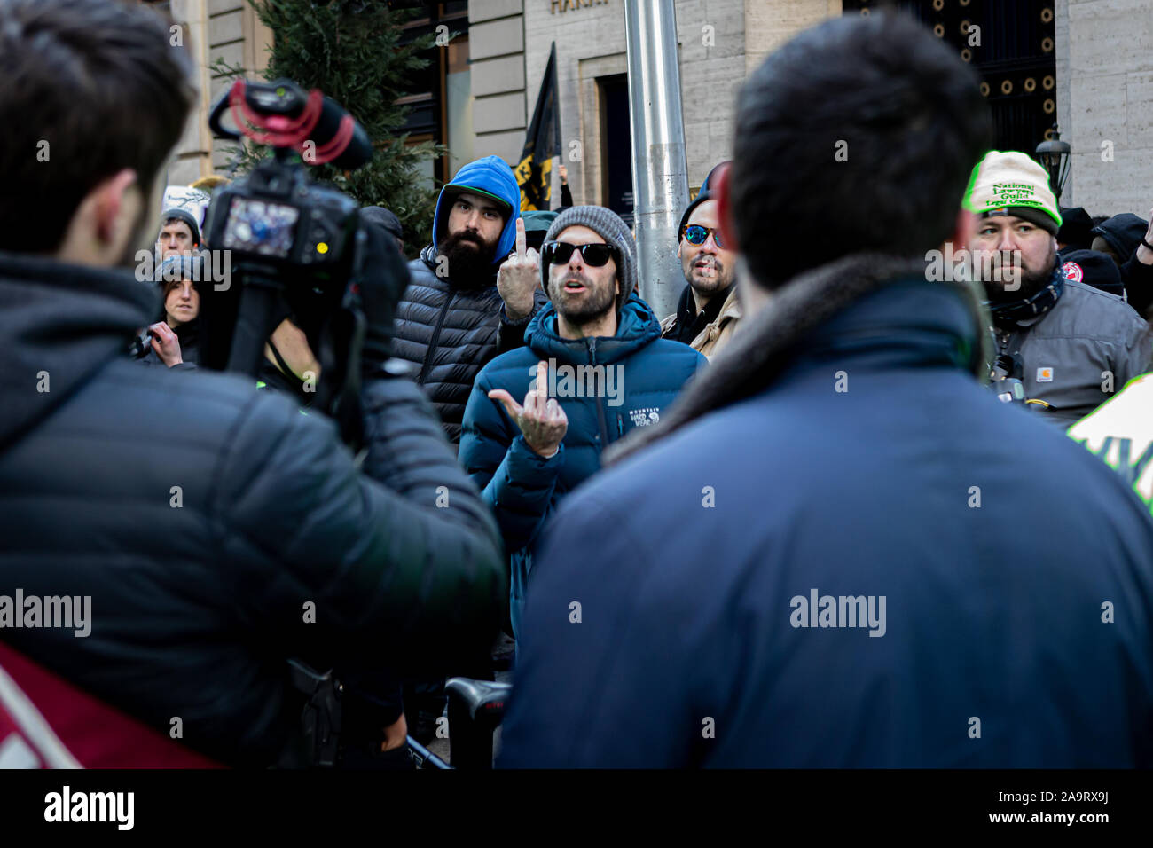 On November 16, 2019, approximately 200 anti-fascist protesters ...