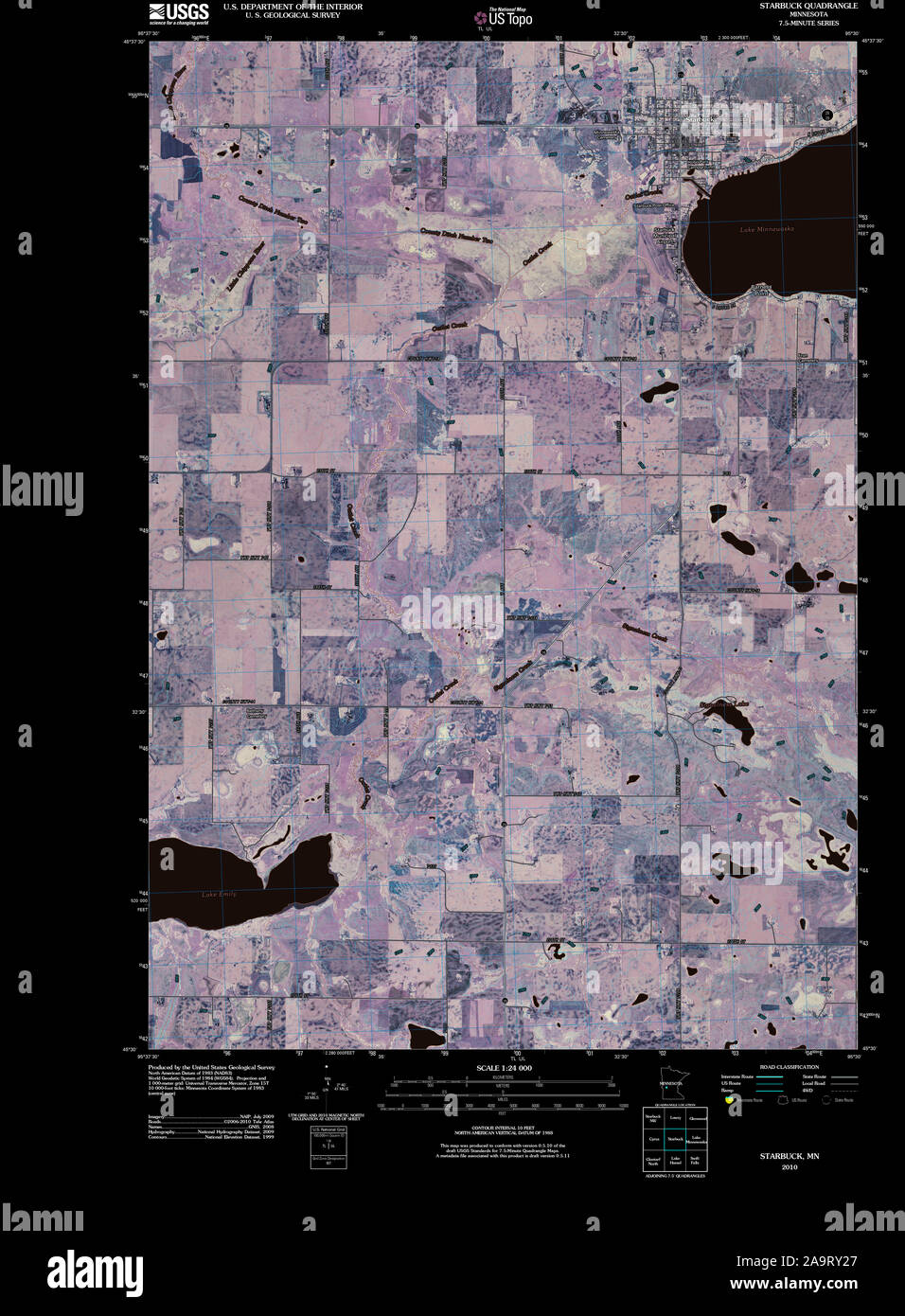 Starbuck minnesota map hi-res stock photography and images - Alamy