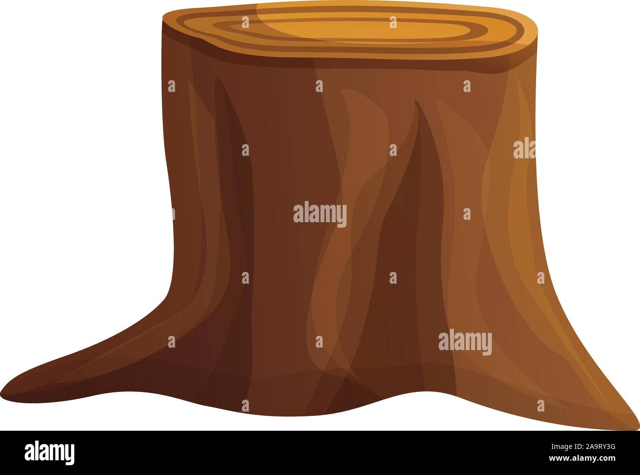 Stump icon. Cartoon of stump vector icon for web design isolated on ...