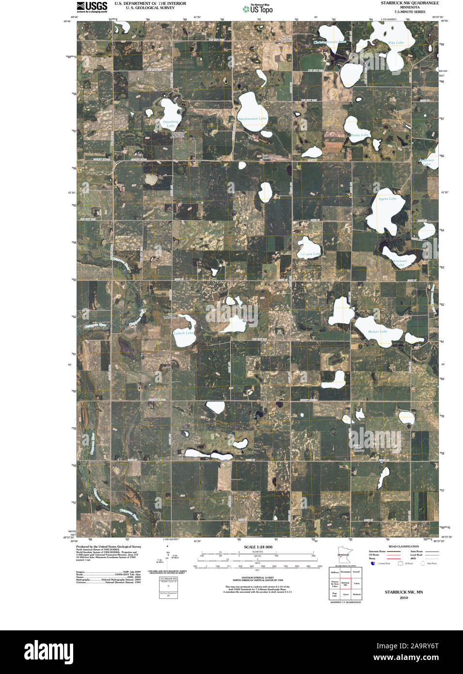 Map of starbuck minnesota hi-res stock photography and images - Alamy