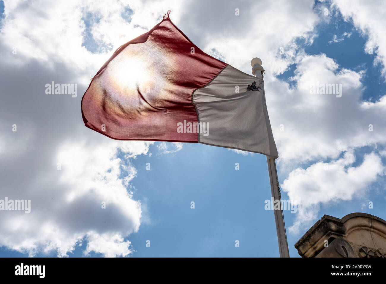 National flag of malta waving hi-res stock photography and images - Alamy
