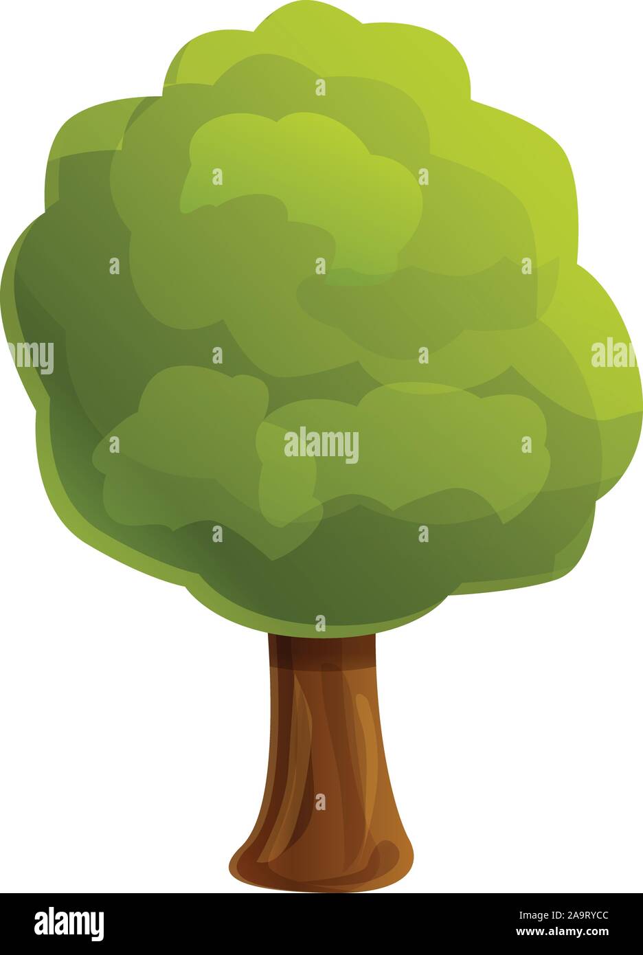 Forest young tree icon. Cartoon of forest young tree vector icon for ...