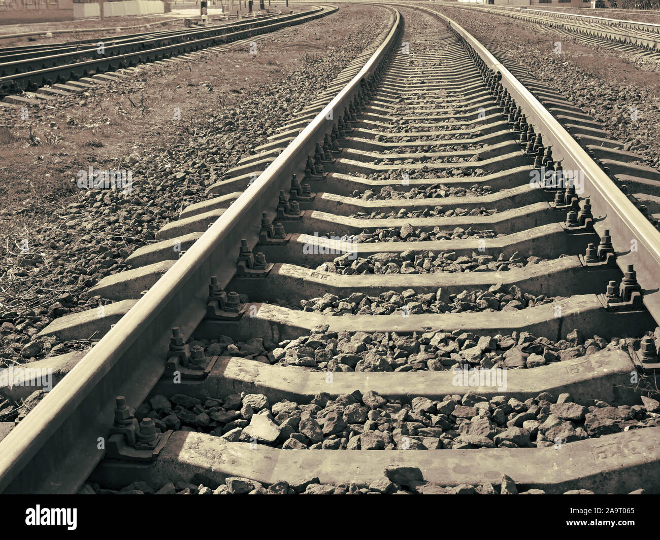 Railroad ballast texture hi-res stock photography and images - Alamy