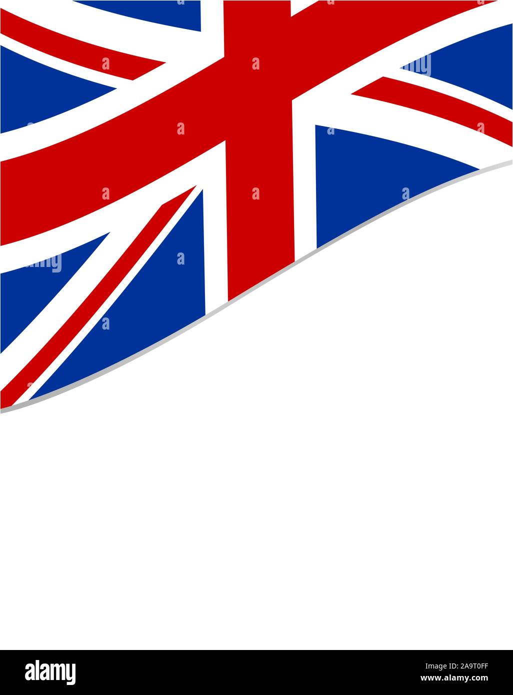 United Kingdom flag frame background with empty space for your text ...