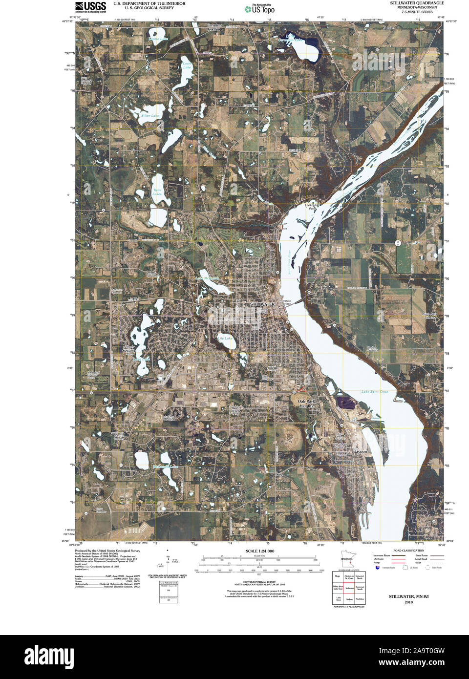 Stillwater map hi-res stock photography and images - Alamy
