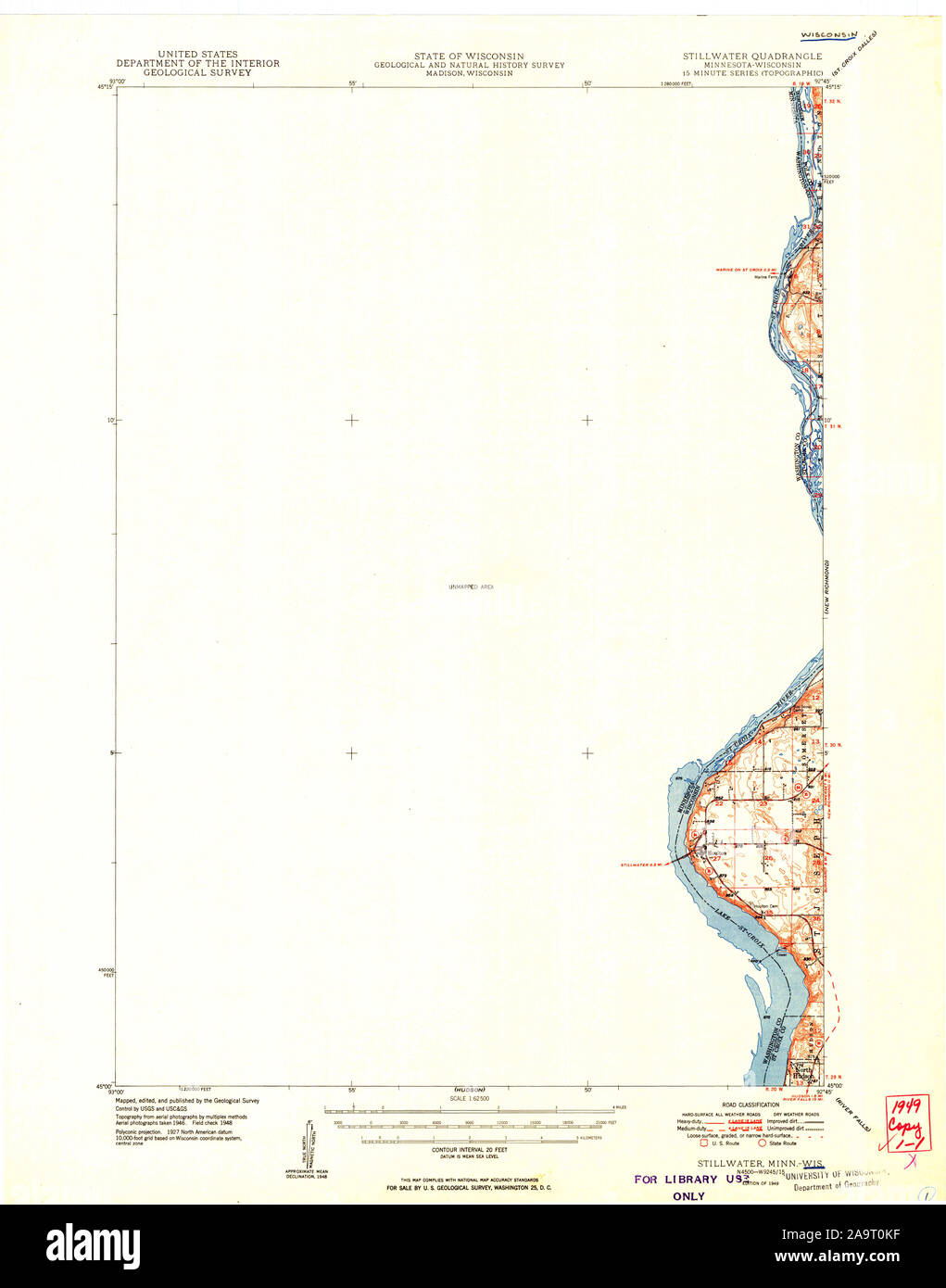 Stillwater map Cut Out Stock Images & Pictures - Alamy