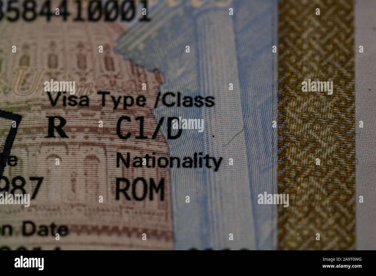 Visa Stamp Usa High Resolution Stock Photography and Images - Alamy